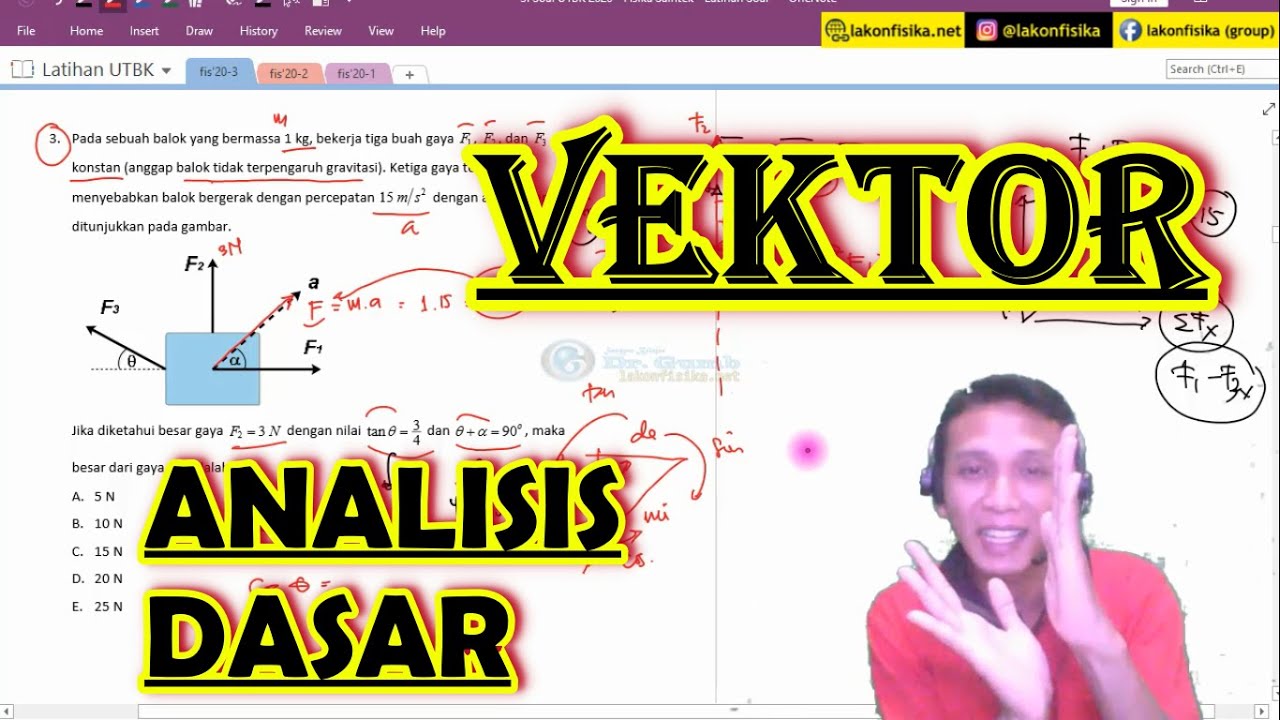 Prediksi Soal UTBK 2021 - Resultan Vektor Gaya - Nomor 3 - YouTube