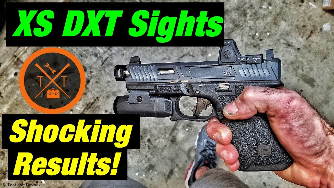 Best Night Sights For Red Dot Optics? XS DXT Suppressor Sights! - YouTube