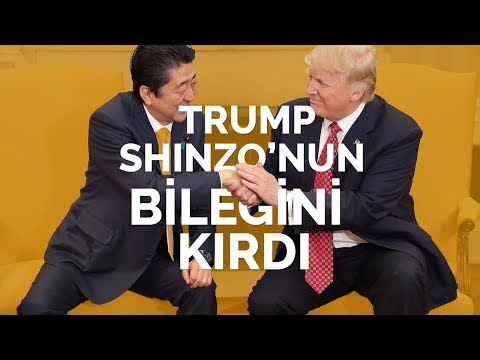 TRUMP, JAPONYA BAŞBAKANI'NIN BİLEĞİNİ KIRDI (Beden Dili)