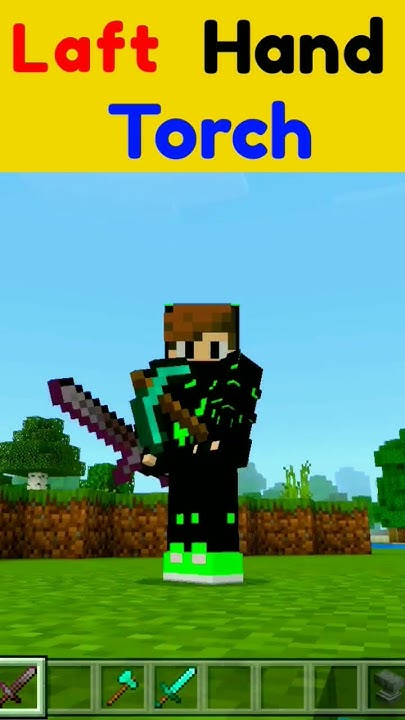 Left hand torch mod mcpe! how to use left hand as a main hand in ...