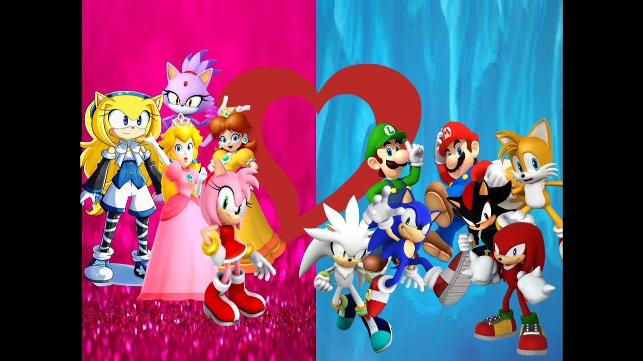 Mario couples & Sonic couples play London 2012 Olympic Games - YouTube