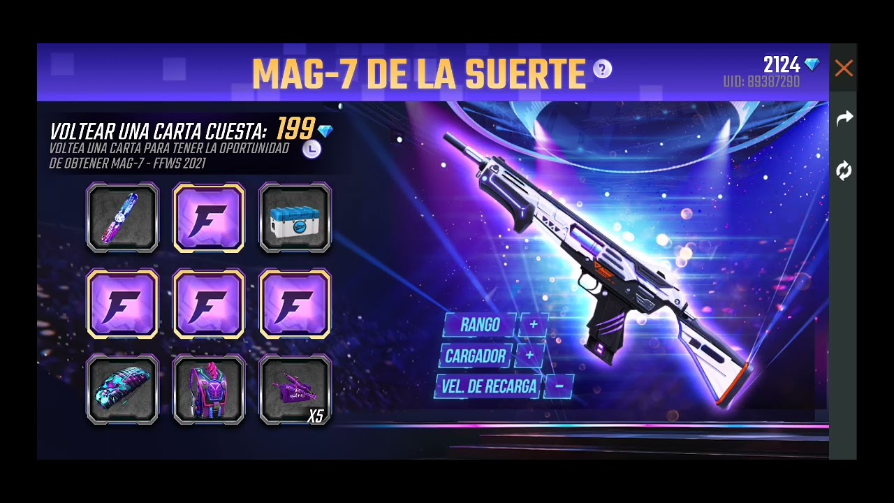 Sacando la nueva mag-7 free fire (tengo mala suerte ( - YouTube