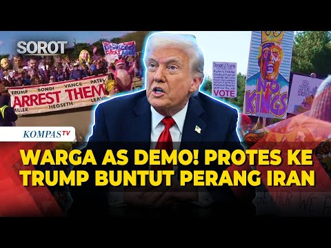 Marah! Warga AS Demo Besar 'No Kings', Protes Perang Iran-Gaya Kepemimpinan Trump