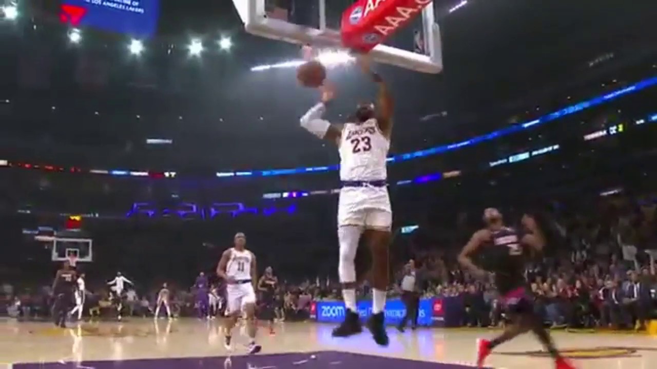 LeBron James MONSTER DUNK | 2020 NBA Season - YouTube