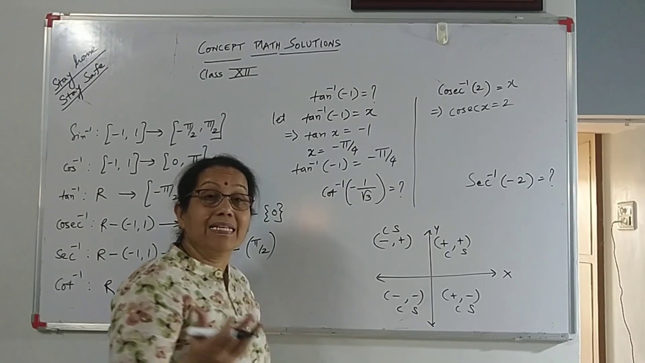 Inverse Trigonometric Functions#3: Principle Value Branch - YouTube