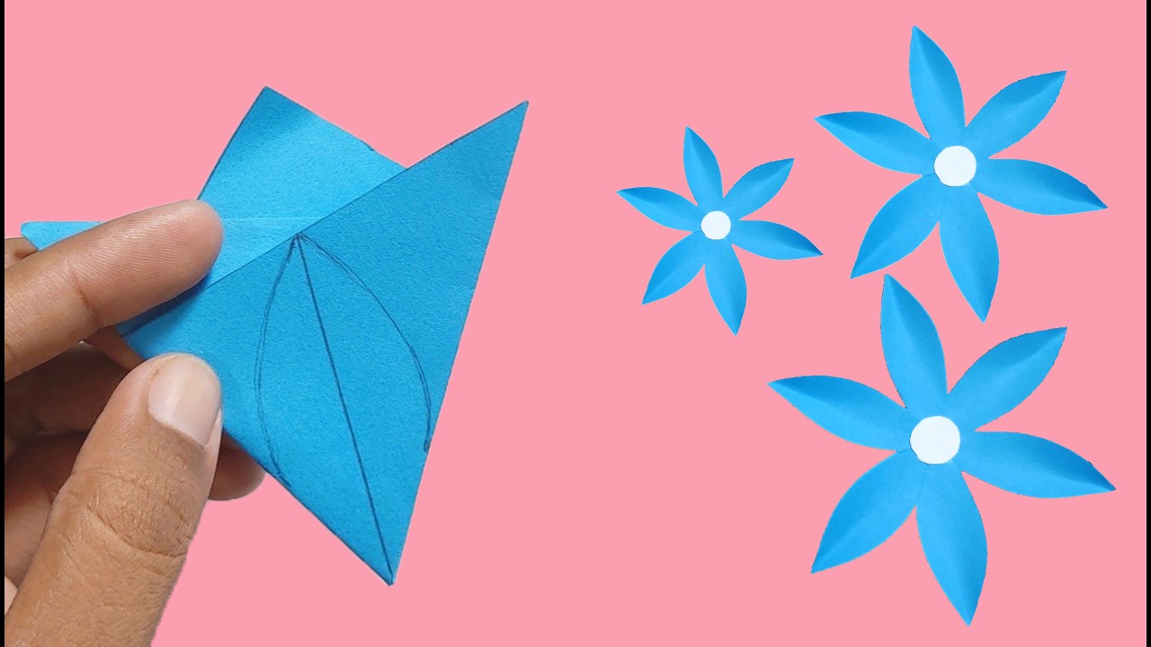 Easy flower making by paper _ how to make flower by paper _ diy easy ...