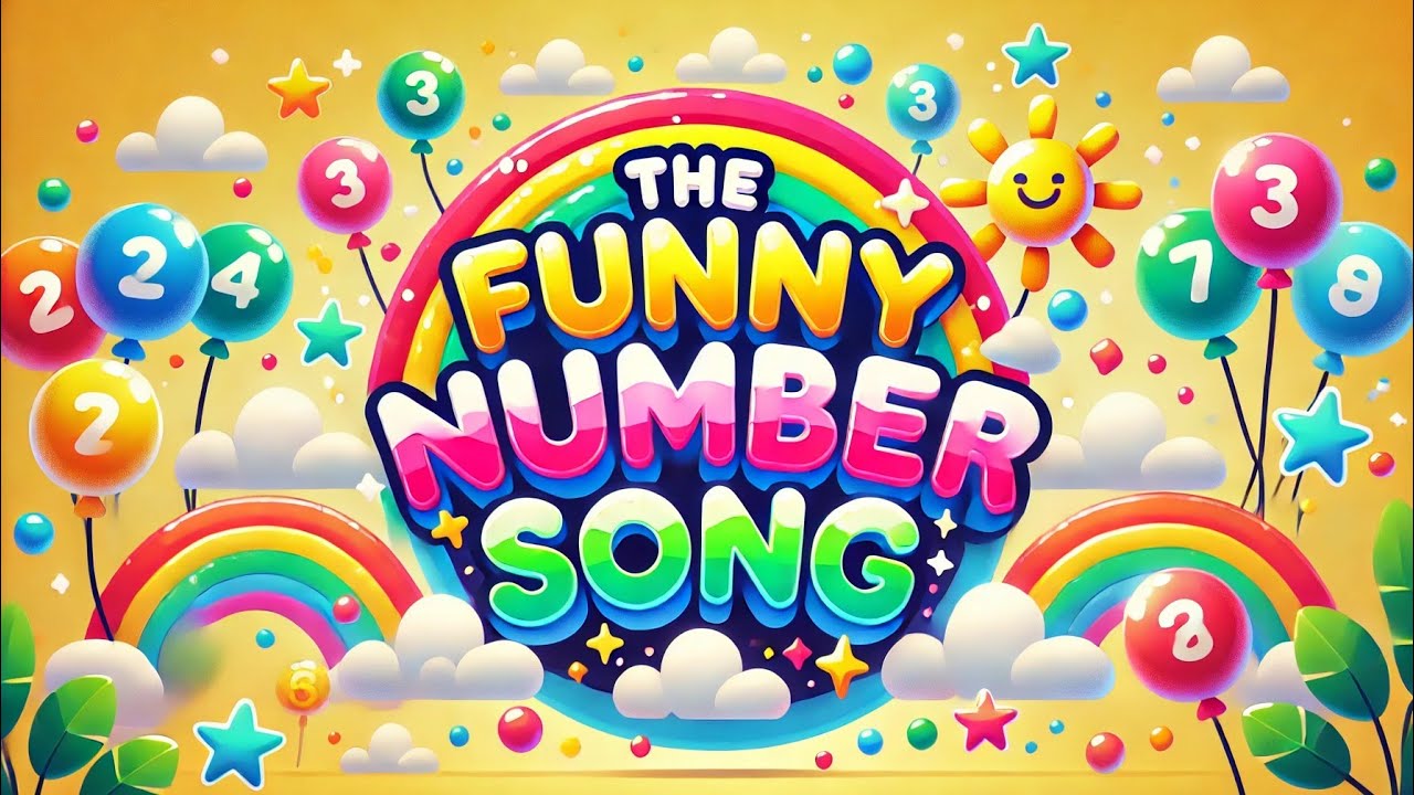 The Funny Number Song - Learn Numbers with Fun and Colors! - YouTube