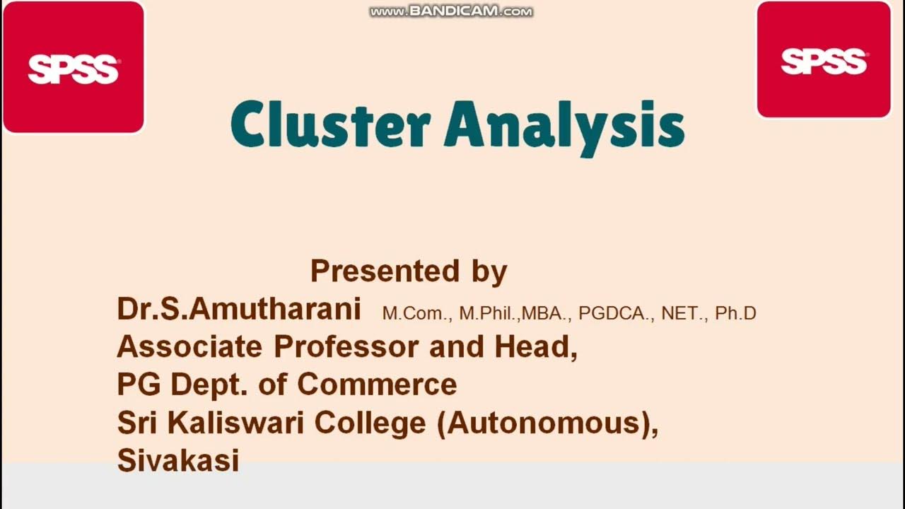 Cluster Analysis - YouTube