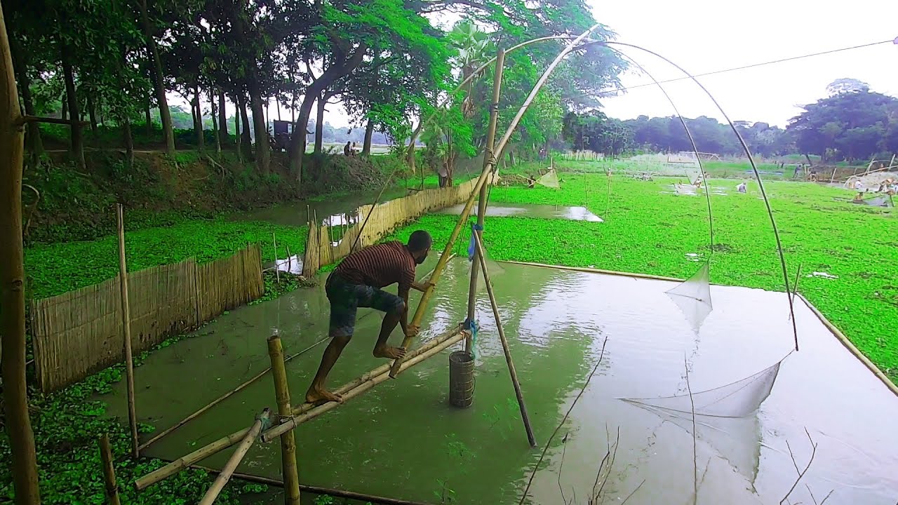 Primitive Cast Nets Fishing | Awesome Nets and Polo Fishing... - YouTube