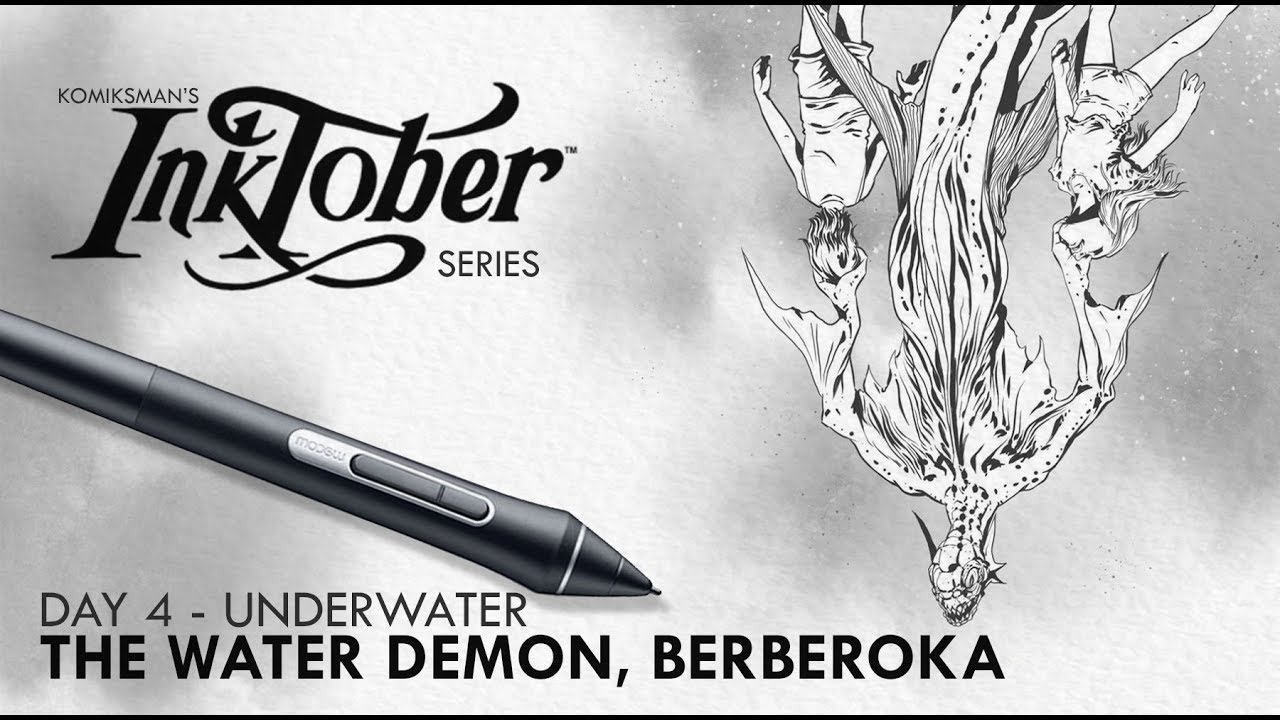 The Water Demon, Berberoka for Inktober 2017, Day 4: UNDERWATER - YouTube