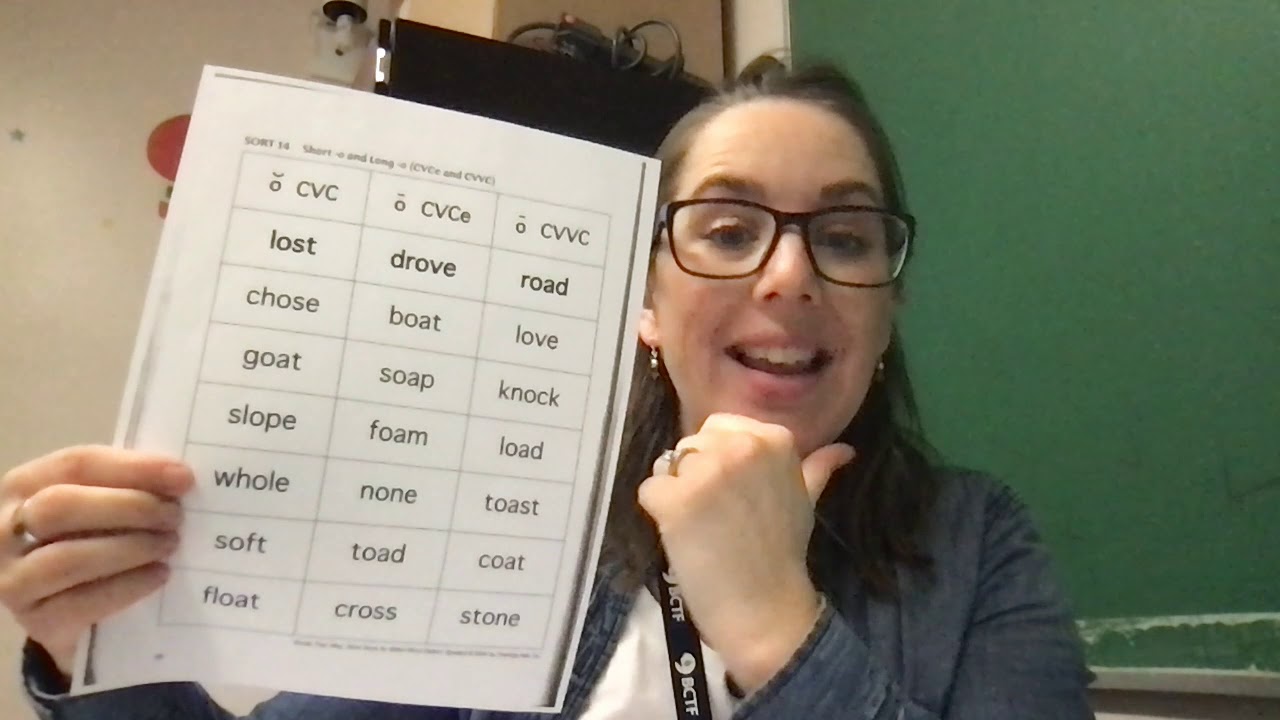 Sort 14 - Short -o and Long -o (CVCe and CVVC) - YouTube
