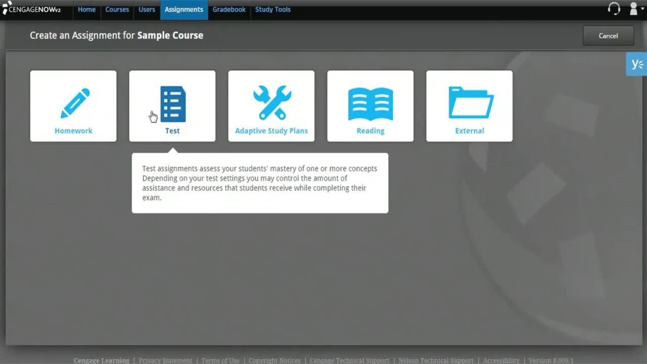 CengageNOWv2: Creating and Modifying Your Assignments - YouTube