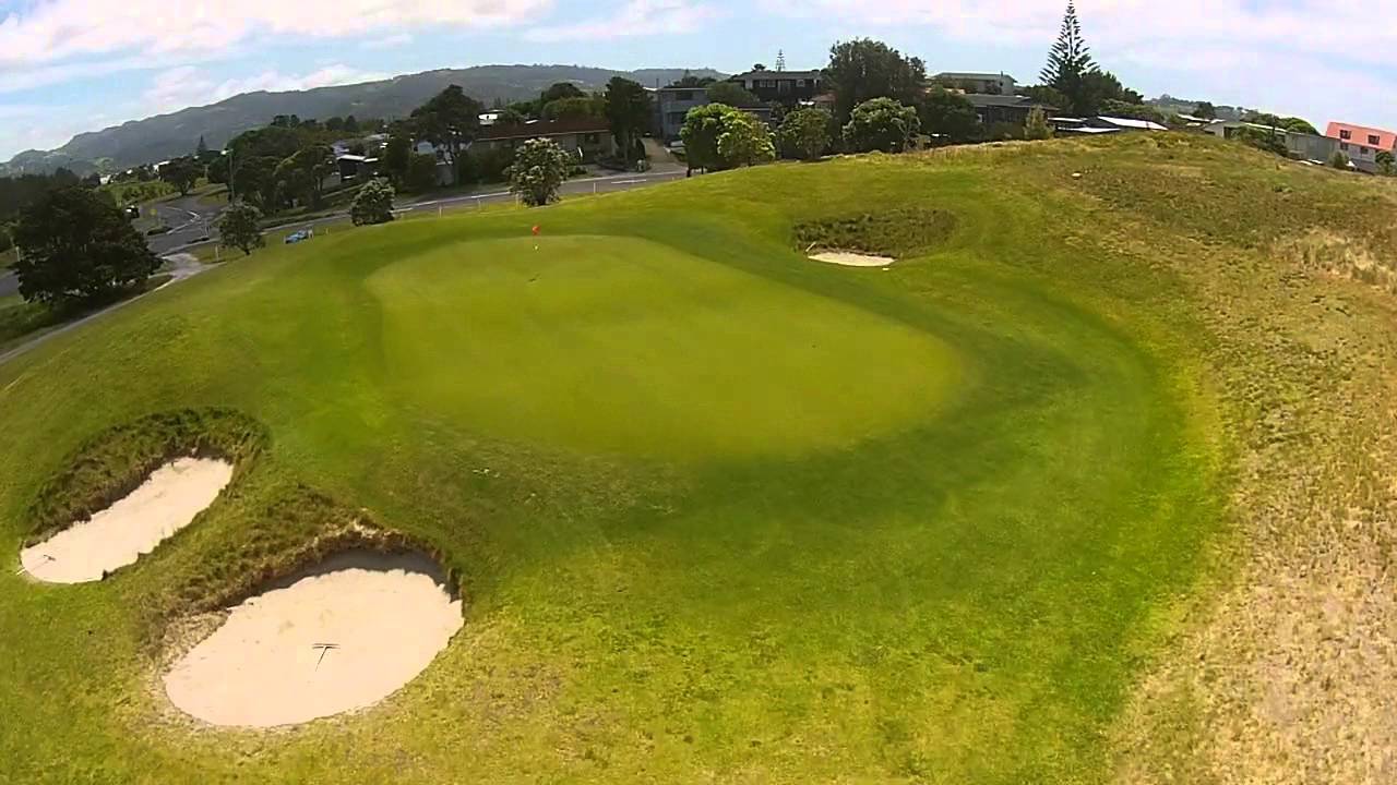 Omaha Beach Golf Club - 12th Hole Flyover - YouTube