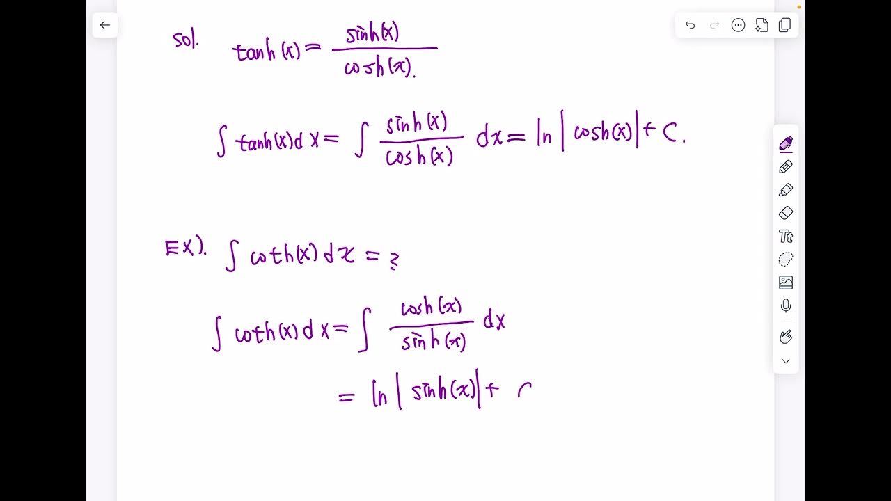 Hyperbolic function (part 4) - YouTube