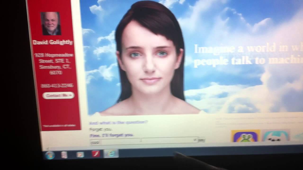 Cleverbot Evie: Talking to Evie - YouTube