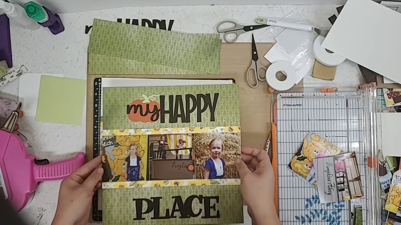 Scrapbook process | Pull-Tab hidden picture| Facebook Live Replay - YouTube