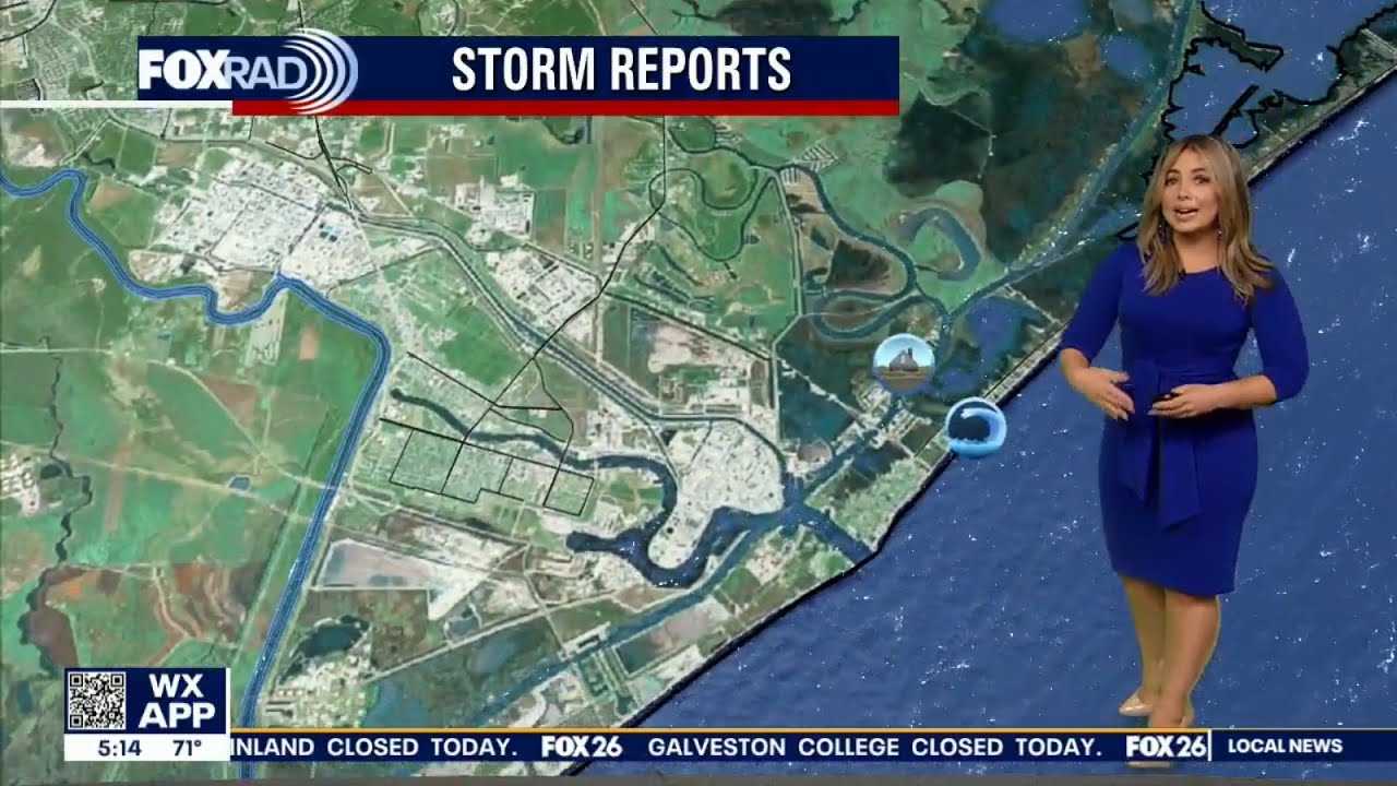 Lena Maria Arango for Fox26 Houston on Tropical Storm Nicholas Rainfall ...