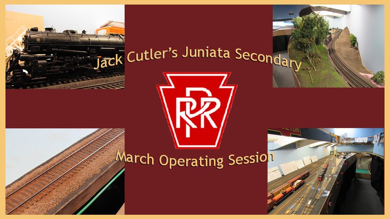 Jack Cutler's HO Scale PRR Juniata Secondary - March Ops Session - YouTube