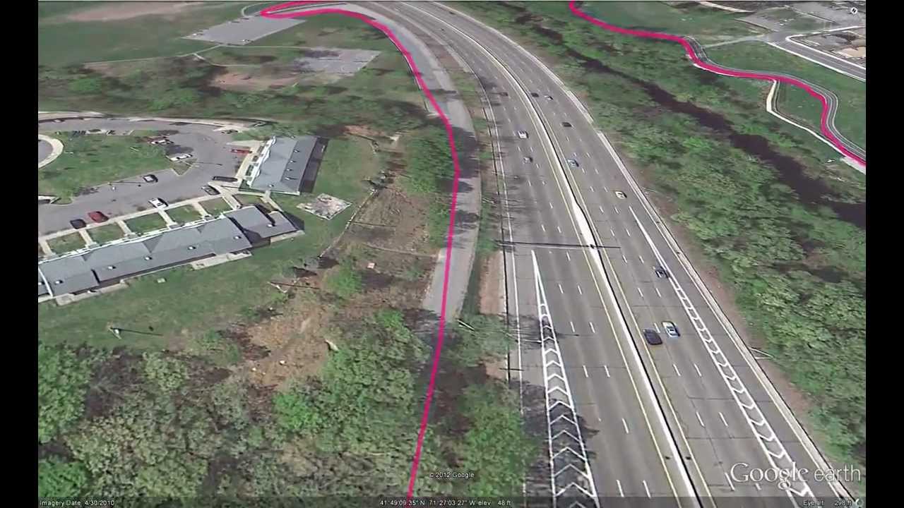 Proposed Bike Path: Google Earth Flyover - YouTube