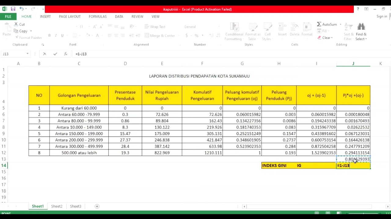 INDEKS GINI , INDEKS WILLIAMSON , DAN KURVA LORENZ - YouTube