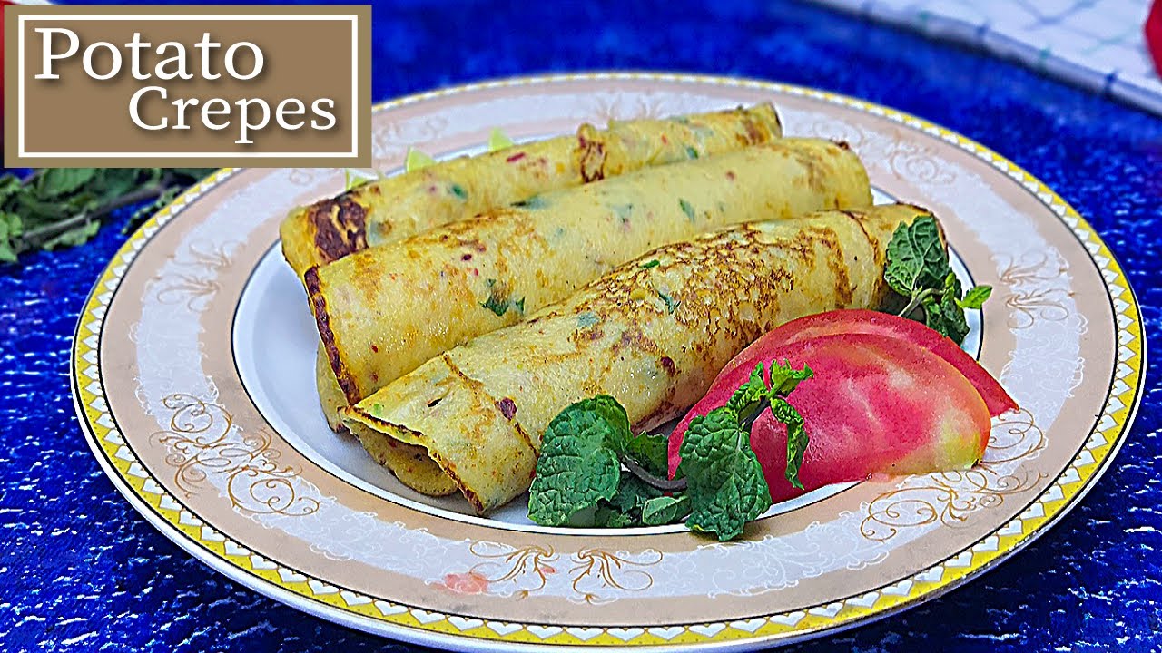 Very Easy And Quick Breakfast Recipe | Potato Crepes | आलू क्रेप्स ...