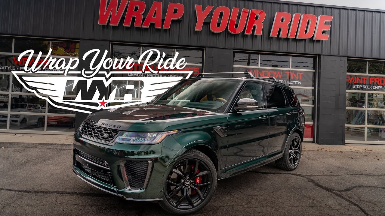 Range Rover SVR Iridescent Green Vinyl Wrap Install! - [4K] - YouTube