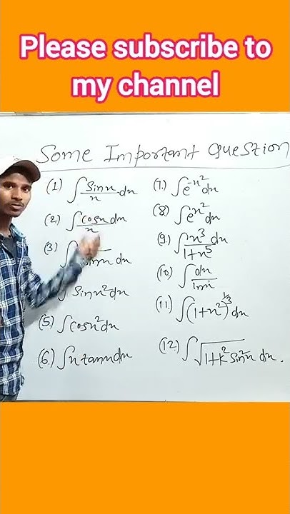 Non integrable Functions 🔥| Some Integrals Which Can not be Found |Math ...