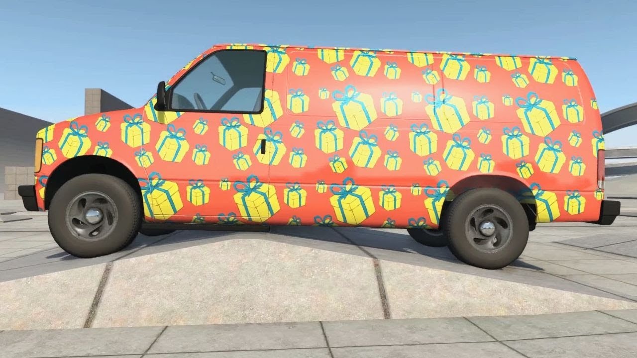 BeamNG Drive - Winter Mod Van Suspension Test - YouTube