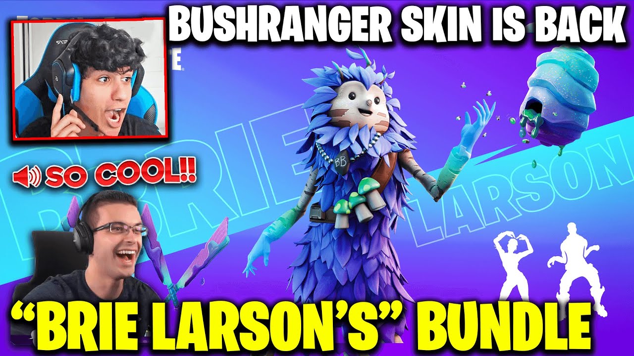 Streamers React To Brie Larson's Bundle Bushranger Skin In Fortnite ...