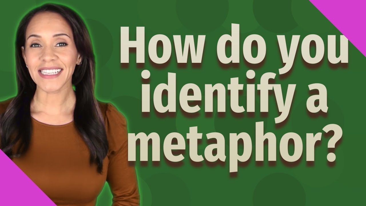 How do you identify a metaphor? - YouTube