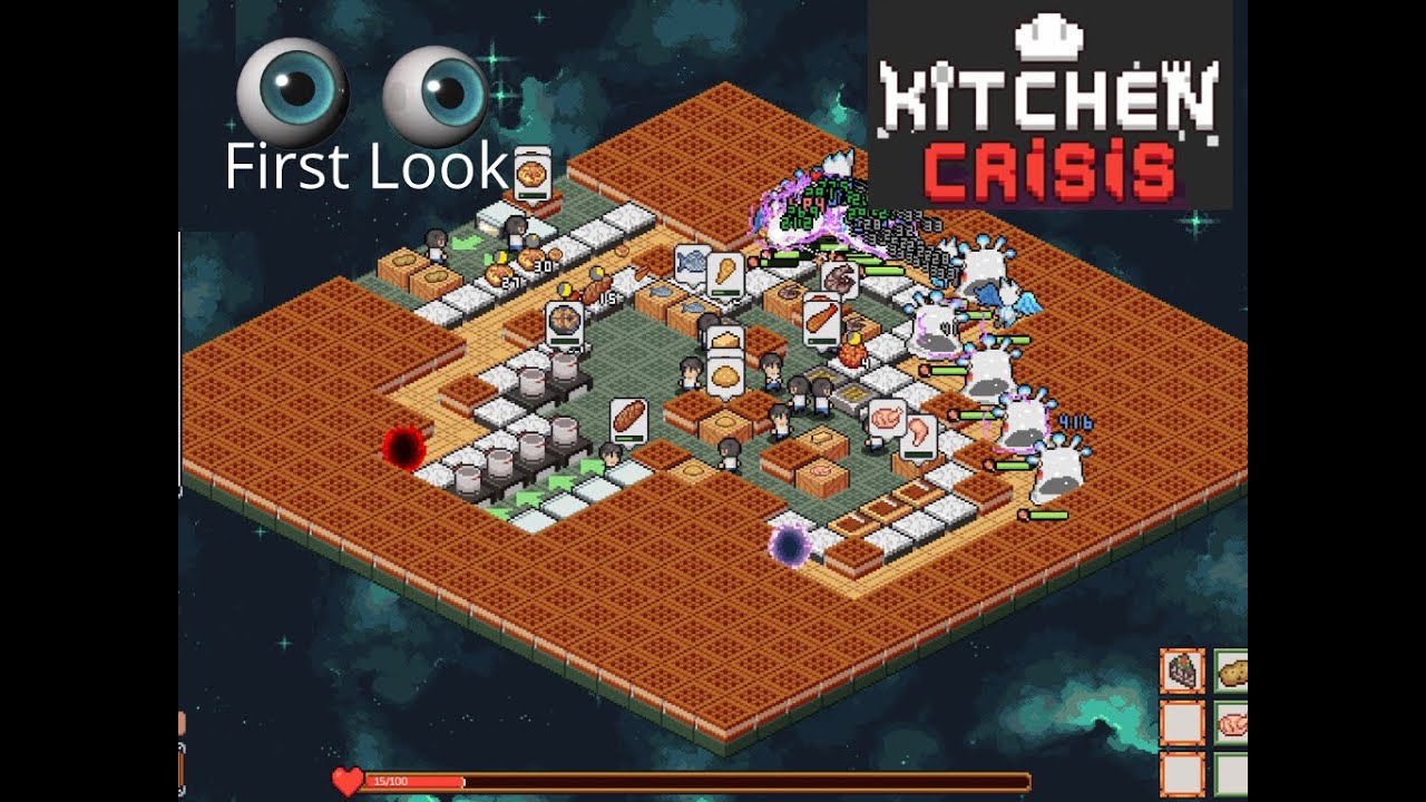 Kitchen Crisis - Kitchen Sim Tower Defense - First Look - YouTube
