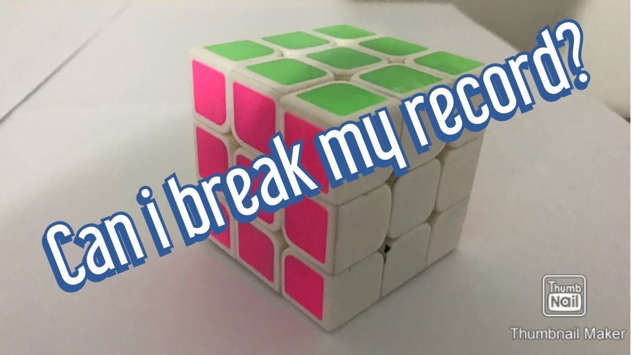 Can I break my Rubik’s cube record? - YouTube