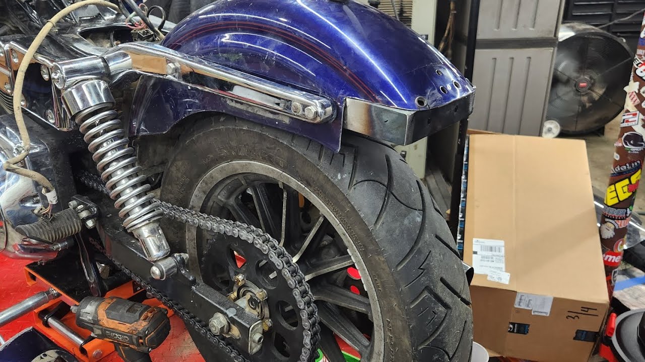 Dyna Chopped Cut Fender 12 bar install - YouTube