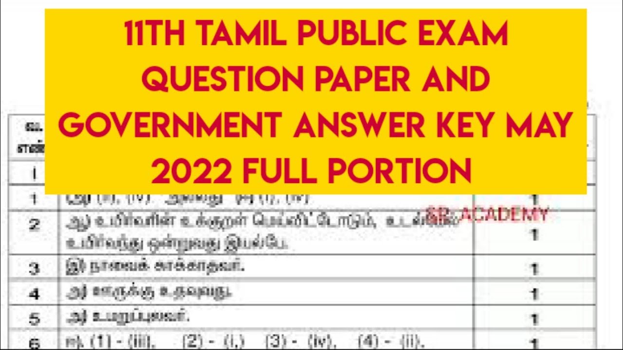 11th Tamil Public Exam Question Paper And Government Answer Key May 11th-tamil-public-exam-question-paper-and-government-answer-key-may