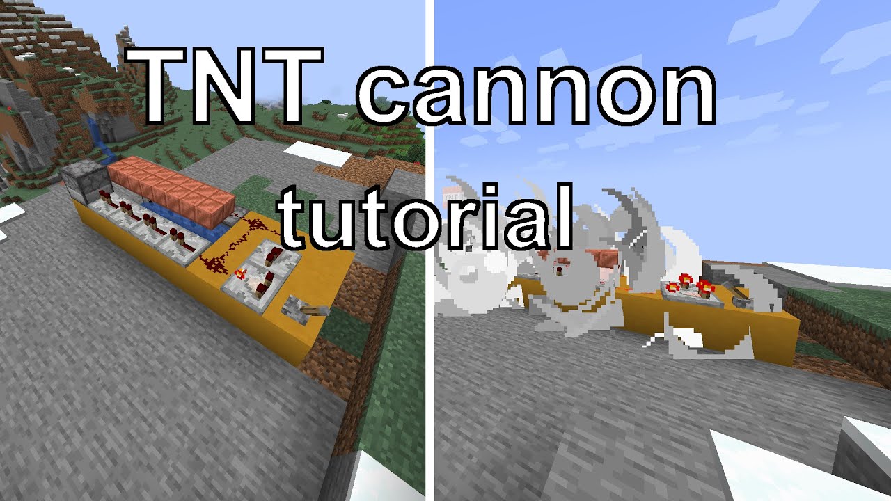 simple TNT cannon tutorial (1.18+) - YouTube