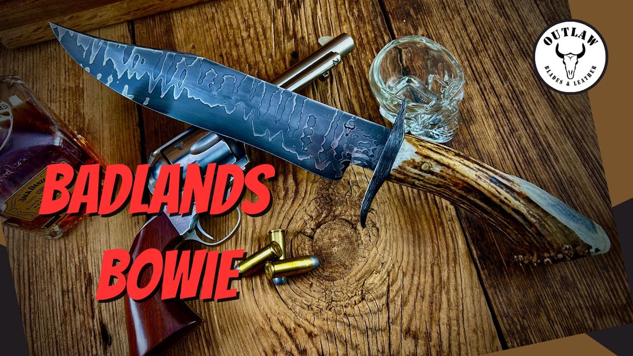 Making a Frontier Style Bowie Knife - Badlands Bowie - YouTube