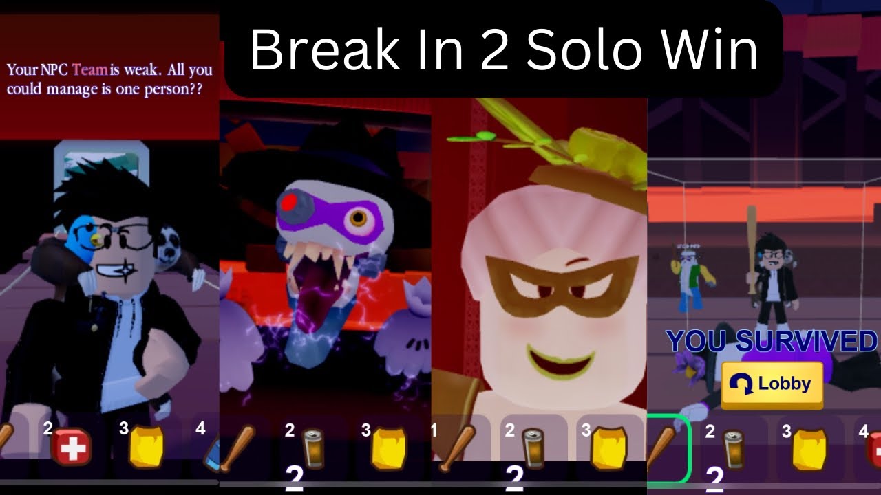 Break In 2 Solo Run Completion - YouTube