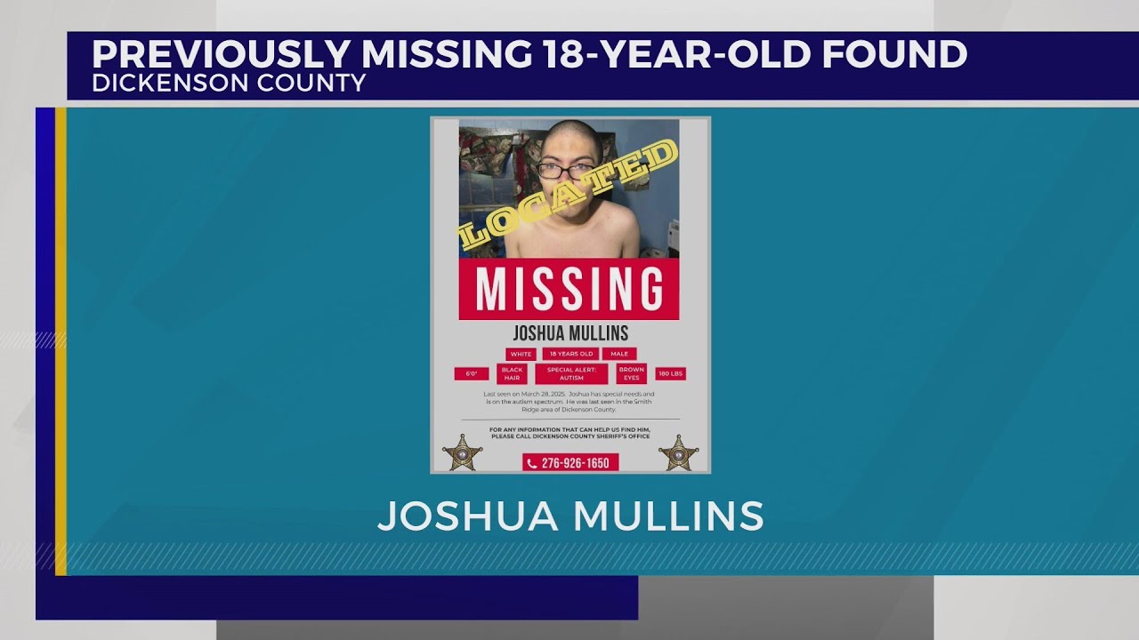 Dickenson County Sheriff's Office: Previously missing 18-year-old found ...