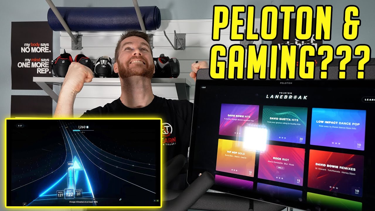 PELOTON and GAMING || Peloton LaneBreak Gaming Mood || GAMING ON YOUR ...