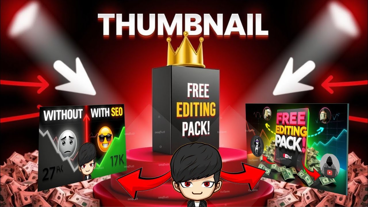 Get PROFESSIONAL Thumbnails Editing Pack for FREE! - YouTube