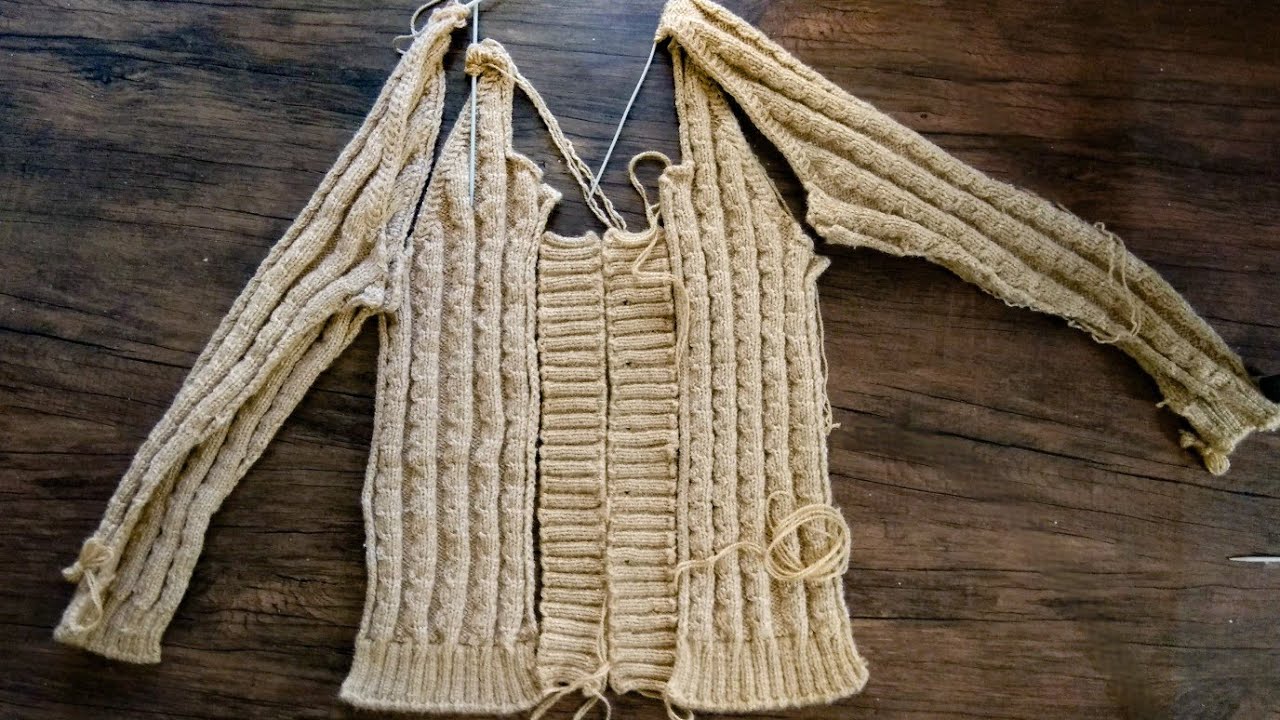 How To Join Different Parts Of Knit Cardigan English YouTube How To Join Different Parts Of Knit Cardigan English YouTube