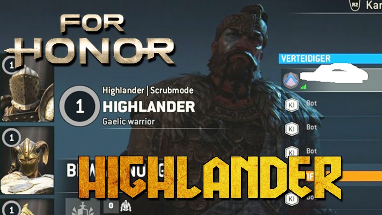 NUEVO HEROE HIGHLANDER, GAELIC WARRIOR Y SU POSIBLE FACCION | FOR HONOR ...