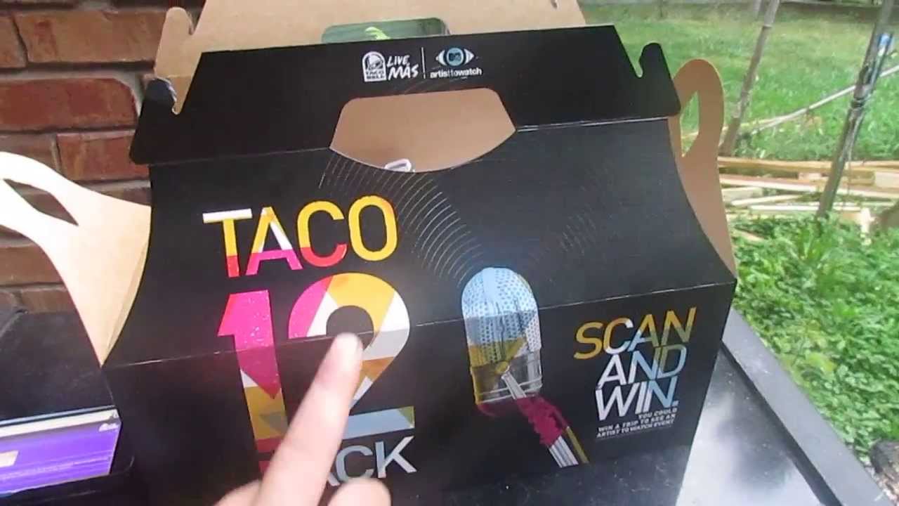New Taco Bell 12 pack box &New Fiery Dorito locos tacos look - YouTube
