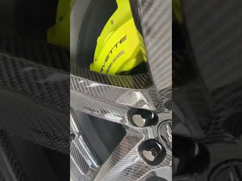 2023 corvette C8 z06 w z07 package carbon fiber wheels and carbon ...