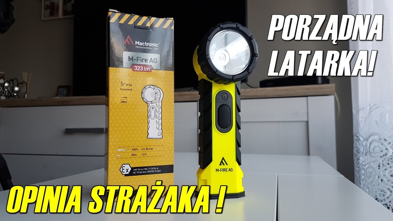 Porządna latarka! Mactronic M-FIRE AG EX ATEX | TFS Strażak - YouTube