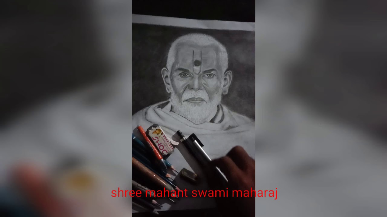 Drawing mahant swami maharaj sketch || art by bhaveshparmar_arts ...