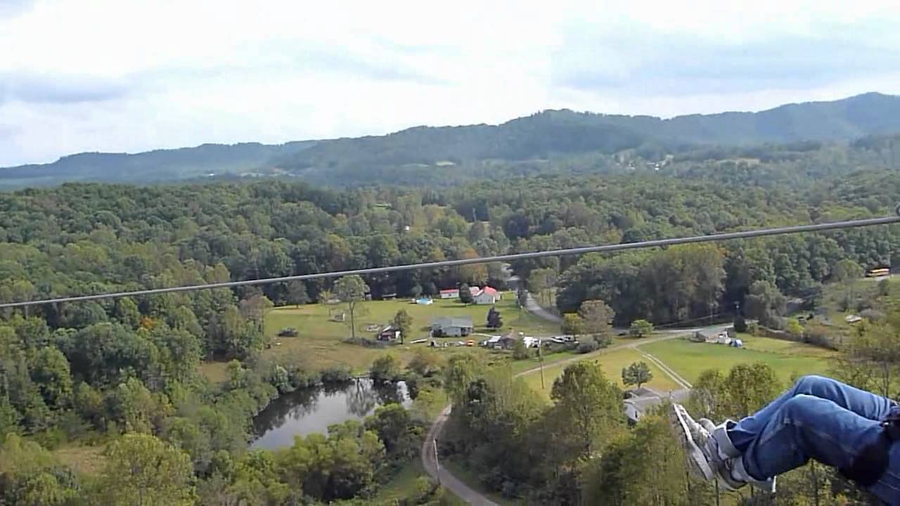 Gravity Zip Lines Fayetteville WV - YouTube