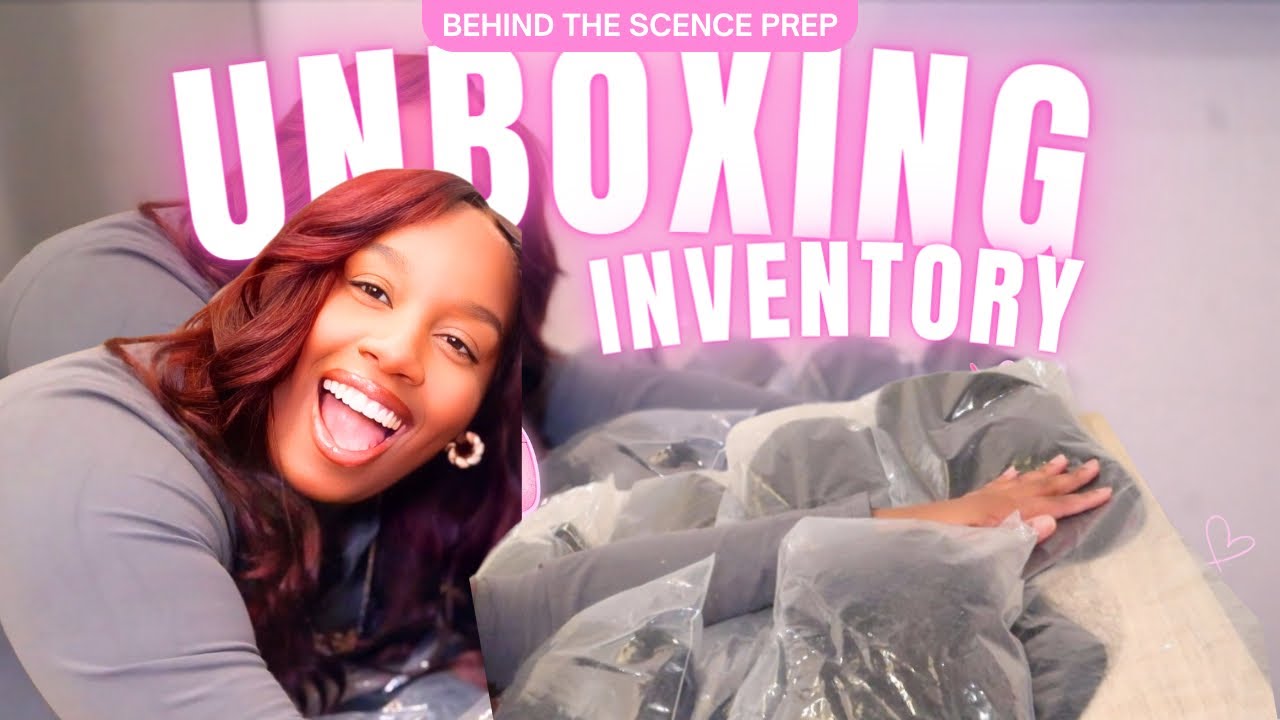 Watch Me Unbox Inventory at 3AM for My Hair Business Launch | Late ...