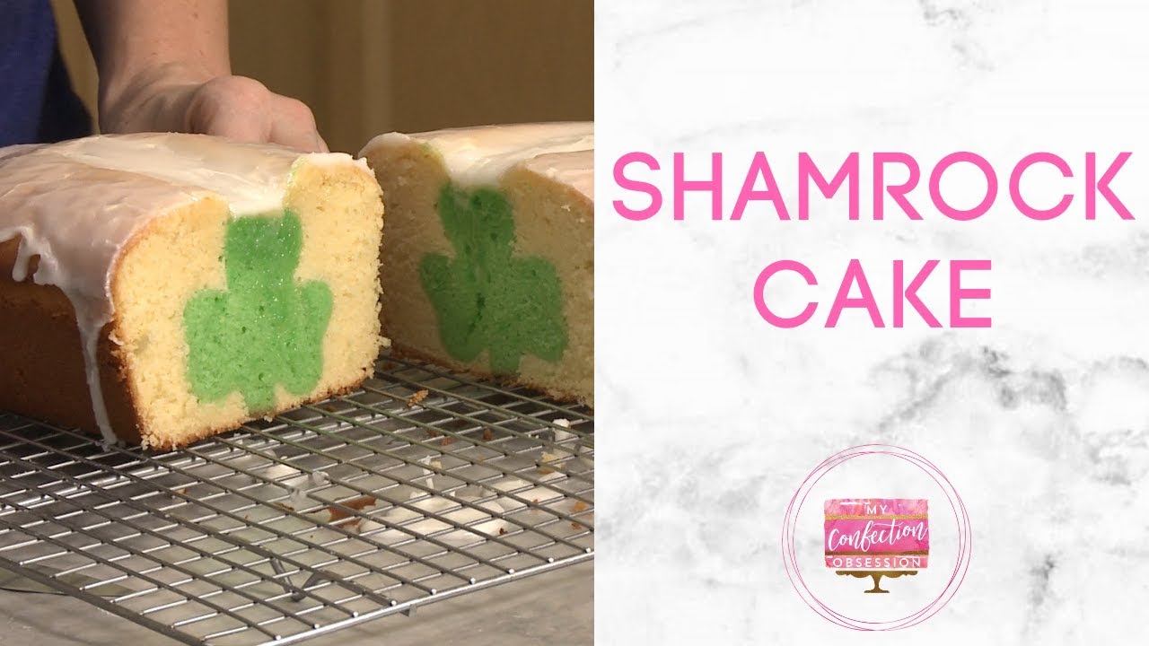 How to Bake a Shamrock Inside of a St. Patrick's Day Cake - YouTube