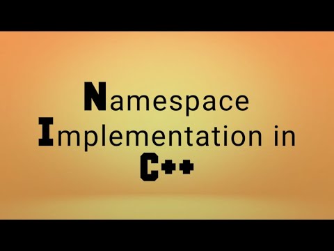 Namespace Implementation in C++ | OOP with C++ | Namespace Concept in C++ - YouTube